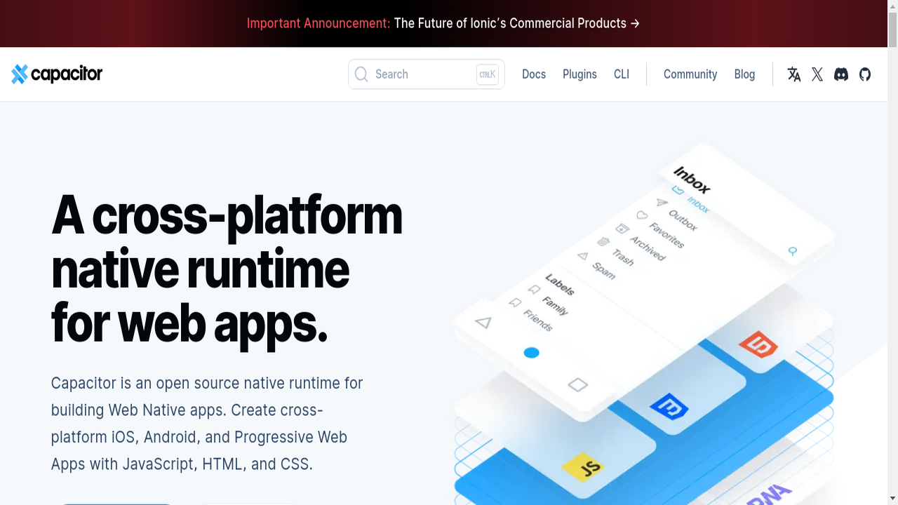 Capacitor By Ionic Cross Platform Apps With Web Technology Ai Tool