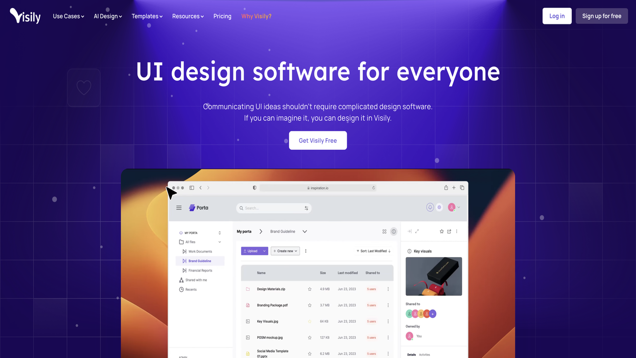 Visily - AI-powered UI design software - AI Tool Review | Coding180