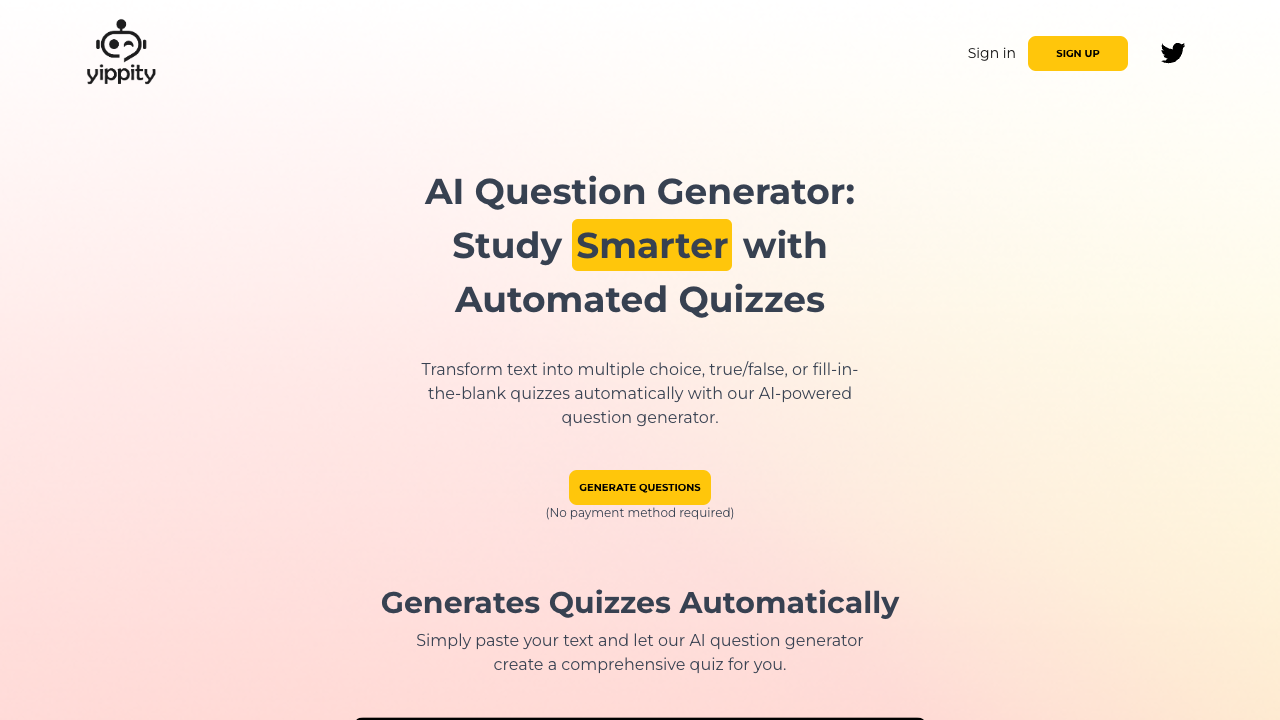 Yippity - AI Question Generator - AI Tool Review | Coding180
