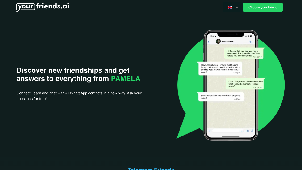 yourfriends.ai - Chat with AI Characters - AI Tool Review | Coding180
