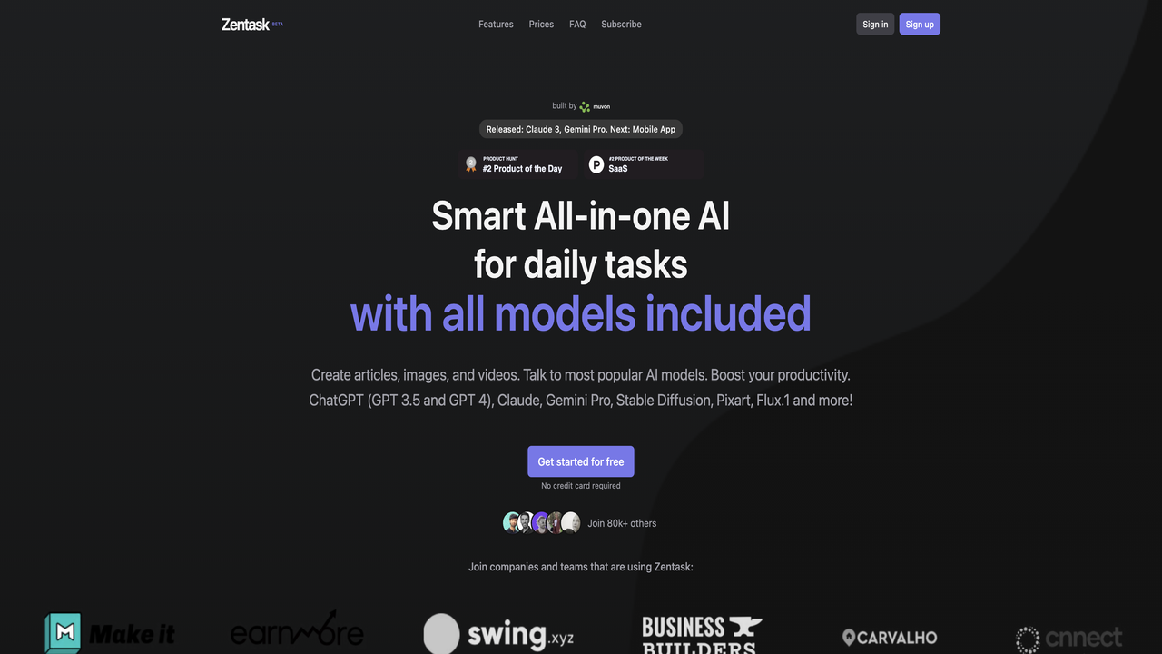 Zentask - Smart All-in-one AI for Daily Tasks - AI Tool Review | Coding180