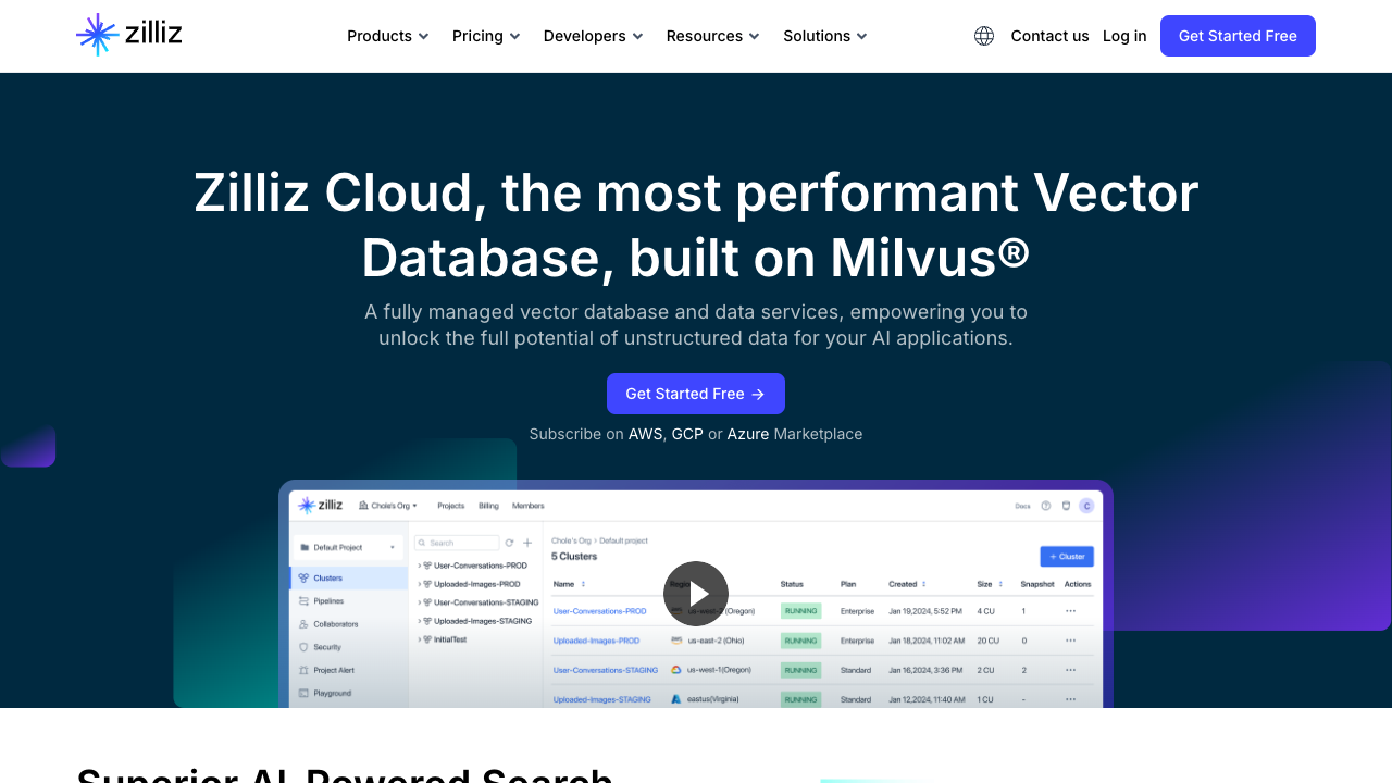 Zilliz Cloud Managed Vector Database Ai Tool Review Coding180
