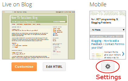 Blogger : How to modify Desktop / Mobile Template