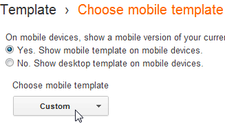 Blogger : How to modify Desktop / Mobile Template