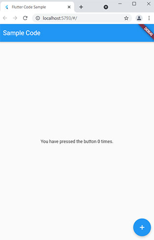 Flutter: Create empty project with hello world app