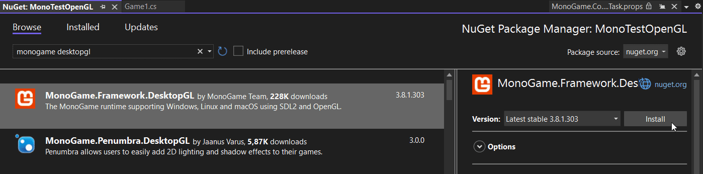 MonoGame: Fixing type or namespace name 'Xna' does not exist error