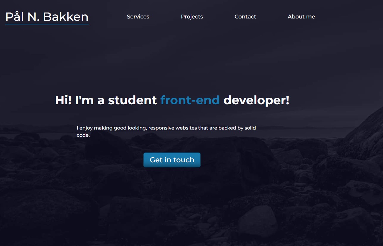 GitHub - pnbakken/next-portfolio: Remaking my portfolio page with NextJS