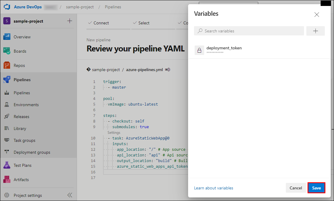 Azure Devopsからreact Pythonアプリをazure Static Web Appsにデプロイ