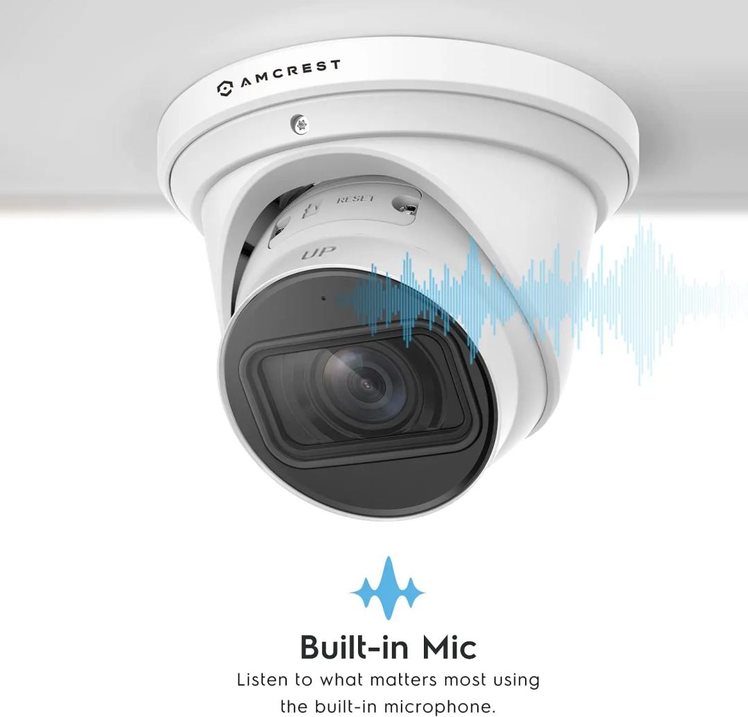 Amcrest 4K Optik Zoom 8MP IP POE AI Dış Mekan Turret Kamera