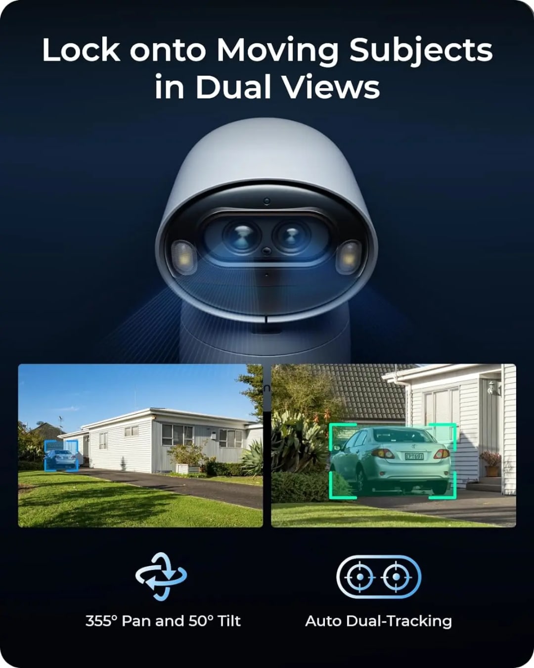 REOLINK Argus Track 4K PTZ Güneş Enerjili Güvenlik Kamerası | AmerikaPostam