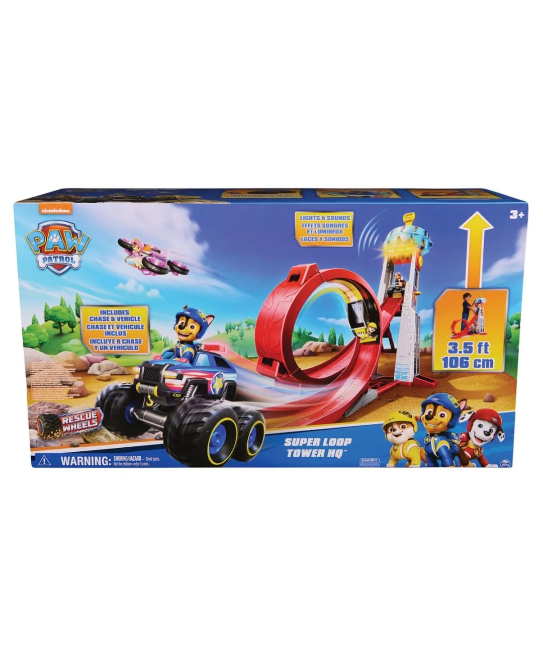 Paw Patrol Rescue Wheels Super Loop Tower with Chase Figure Çok Renkli ...