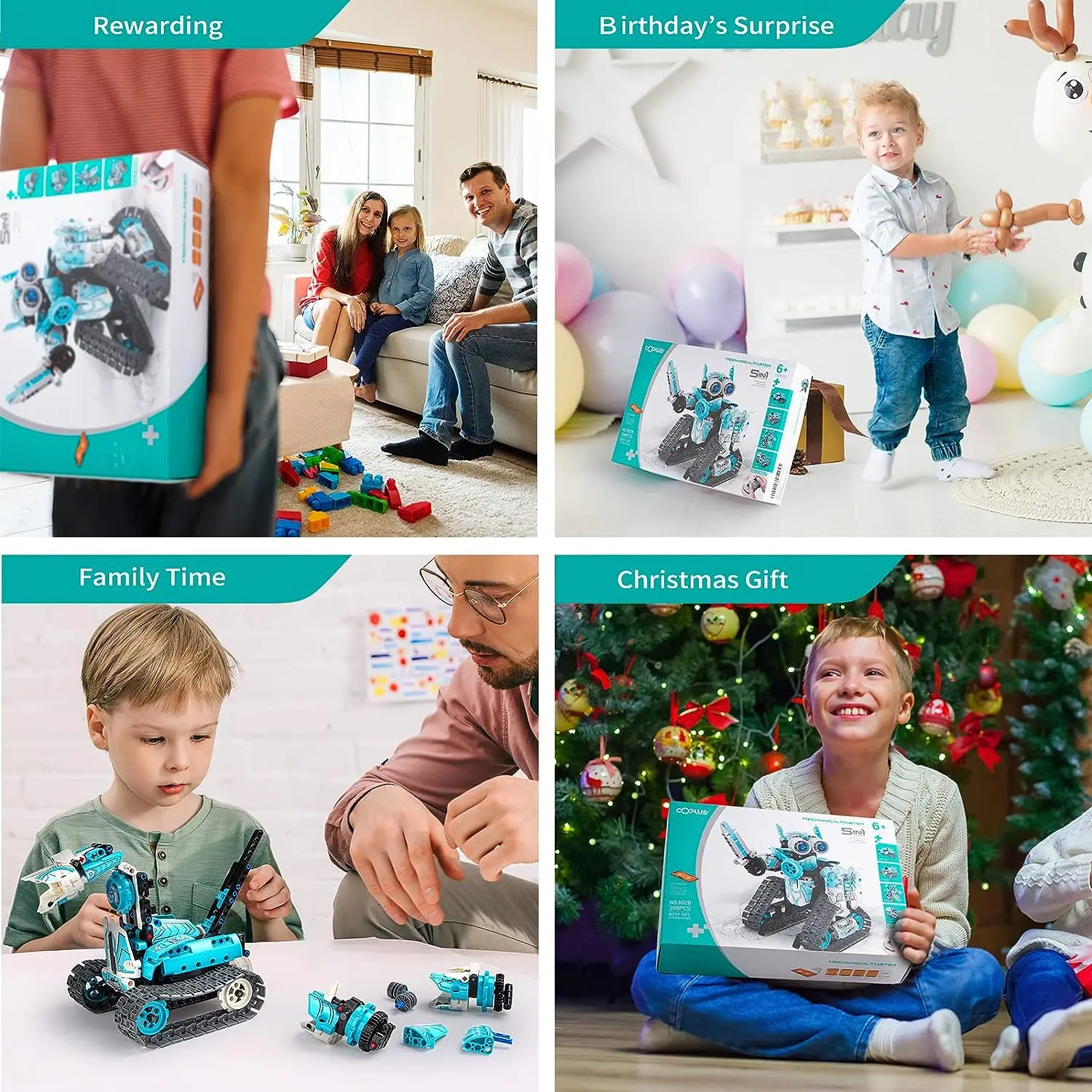 Coplus 5'i 1 arada STEM Robot Yapı Seti