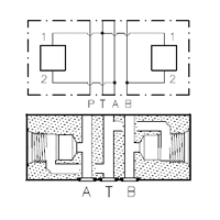 Flucom | Ventilhus | NG6 | 2 x S30/2 | Aluminium | 210 bar | 30-CFT-02