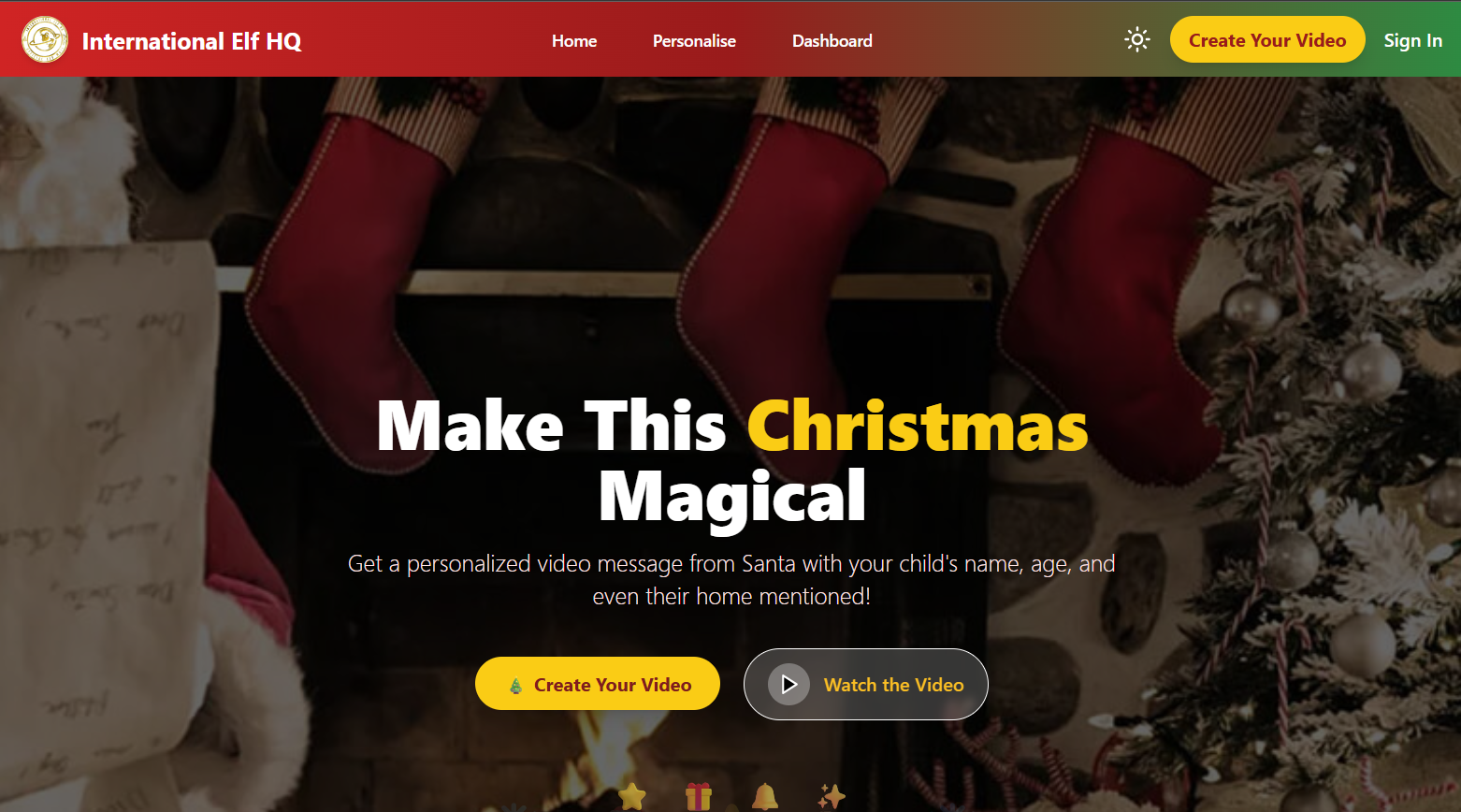 Personalized Santa Videos for Kids | Santa Video Wishes - Christmas Magic