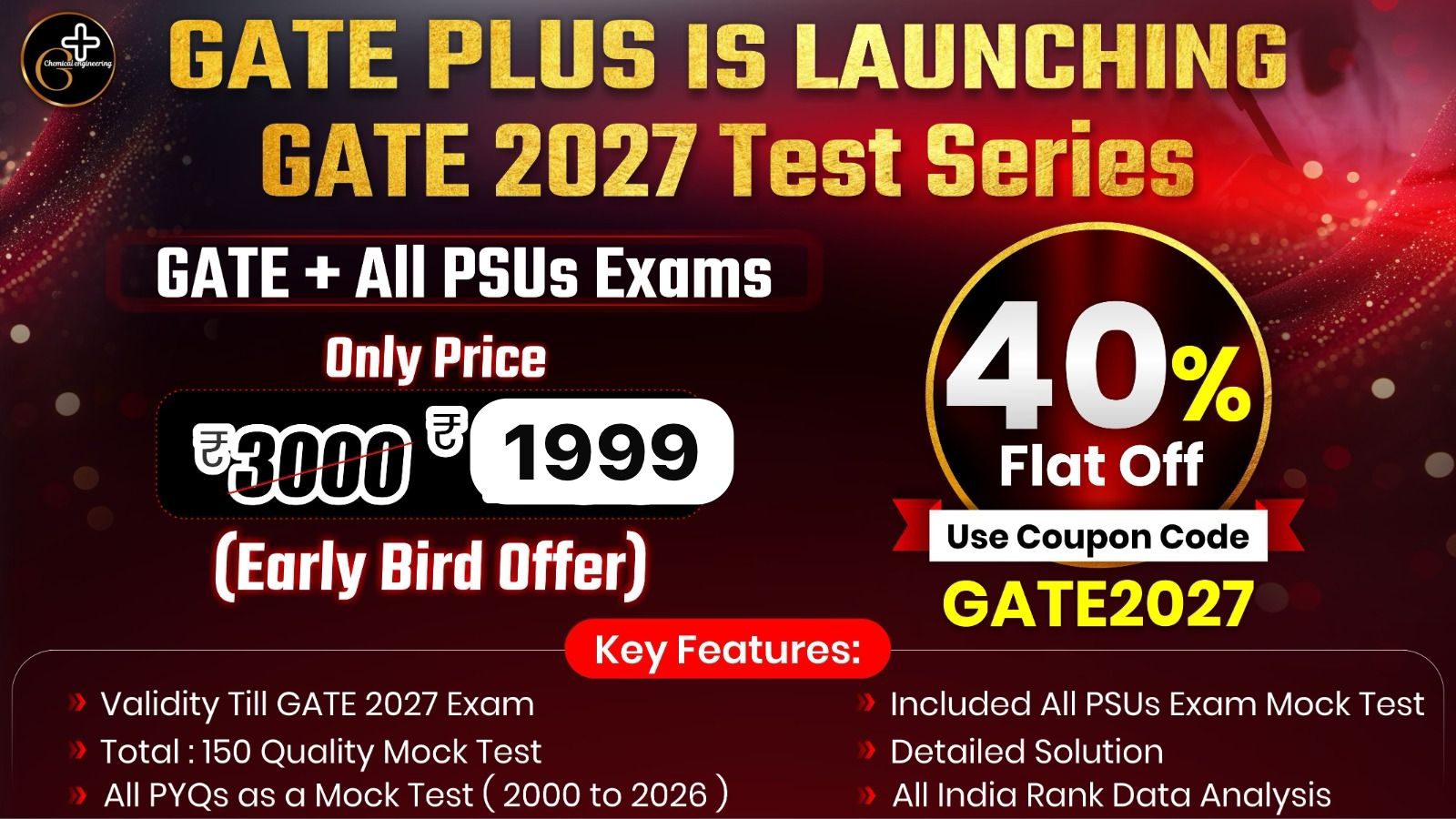GatePlus - GATE 2027 Chemical Test Series