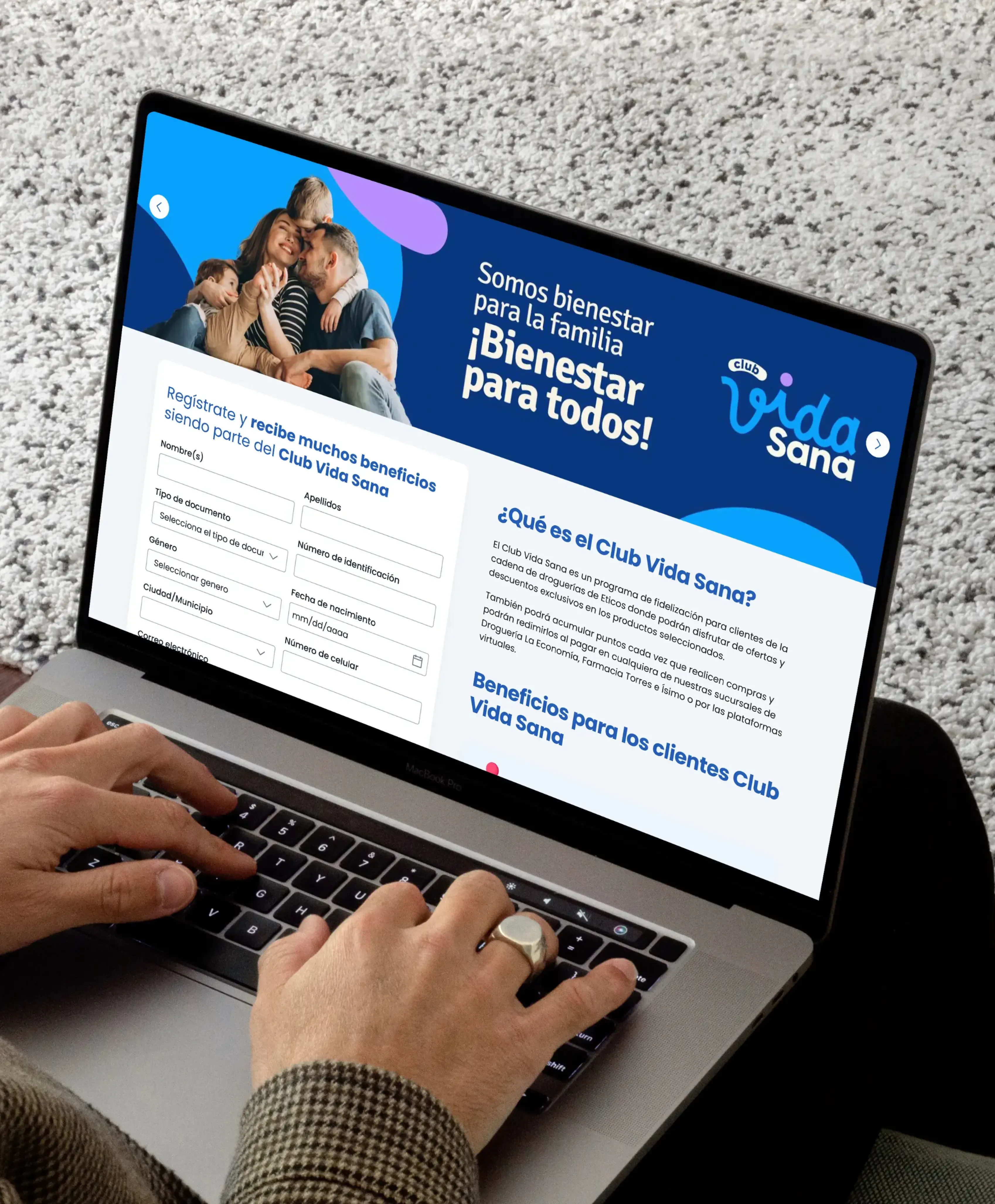 Landing Club Vida Sana | Diseño UX/UI y Desarrollo por Mooba Agencia de ...
