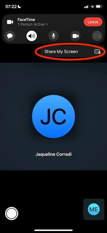How to Share Screen on FaceTime