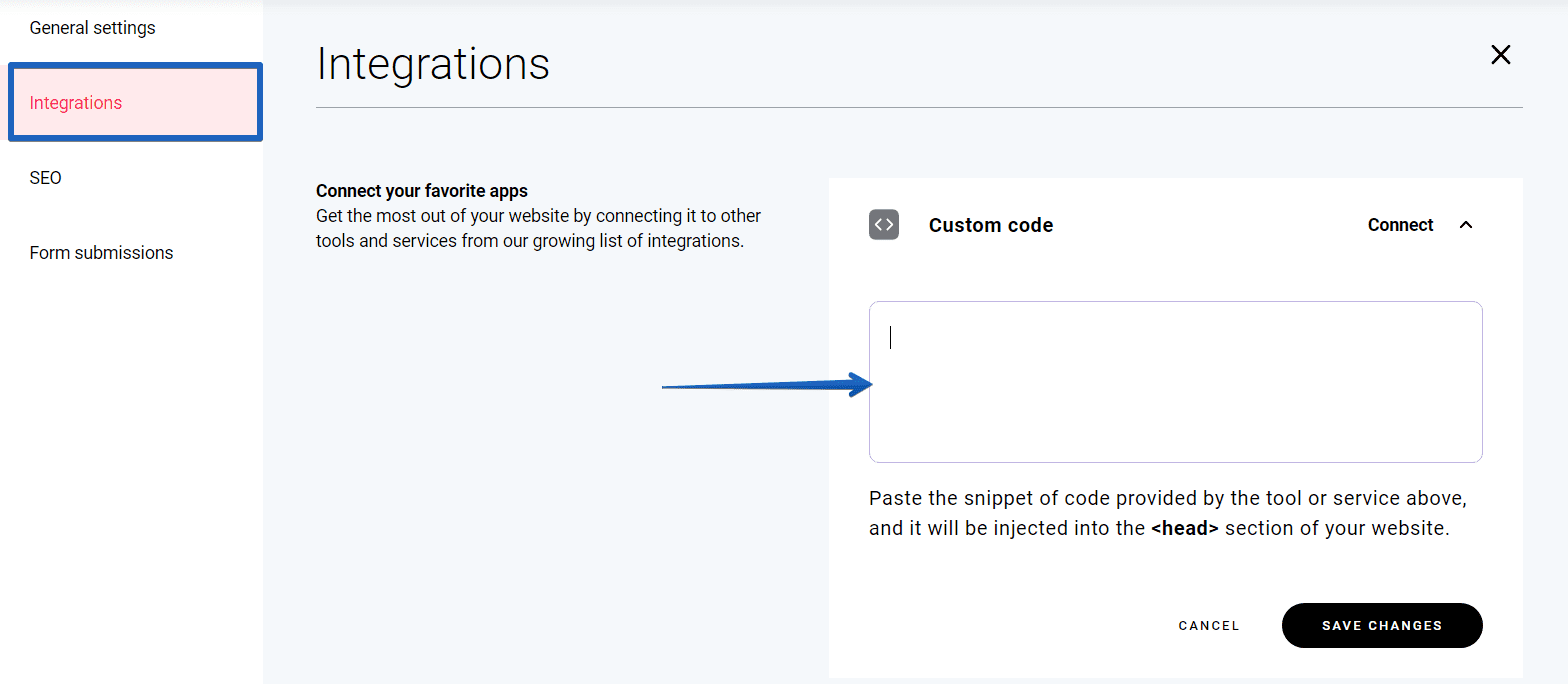 How to install JivoChat on Zyro
