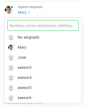 Función de Agente Asignado
