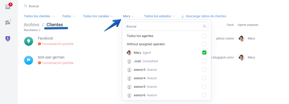 Función de Agente Asignado
