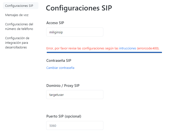 Cómo conectar su número via SIP