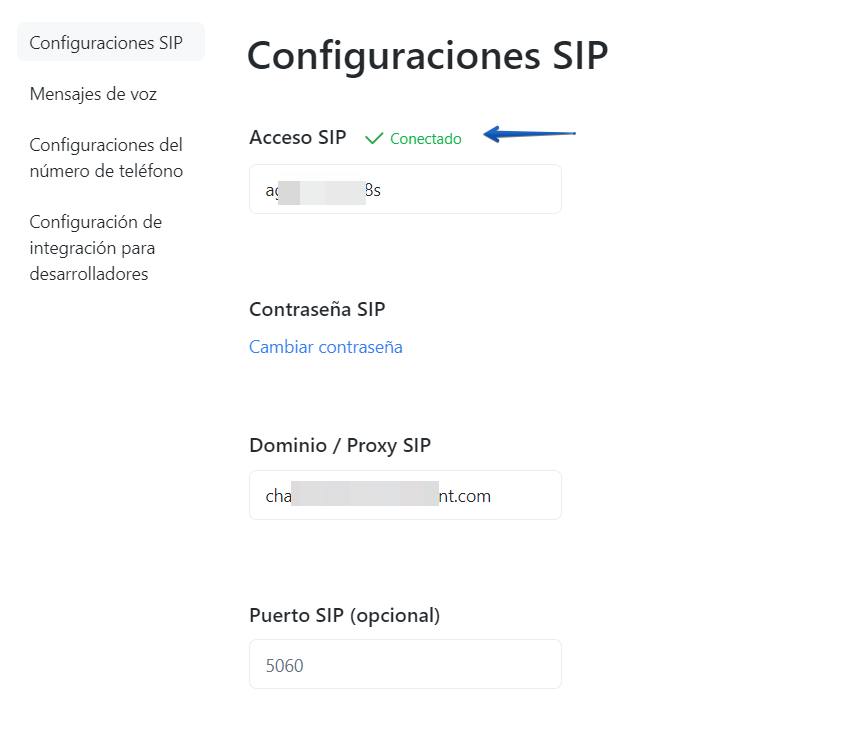 Cómo conectar su número via SIP