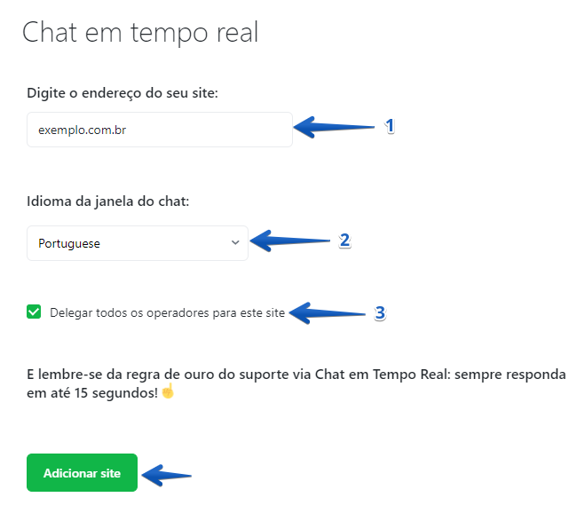 Como adicionar ou deletar um site Como adicionar ou deletar um site