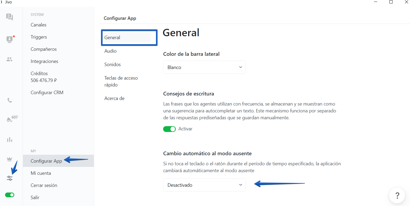 Cómo configurar la opción del modo ausente automático
