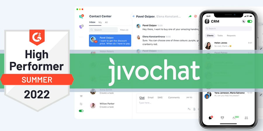 Jivo Recognized as a Summer 2022 High Performer by G2