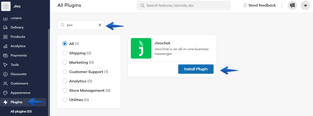 How to install the chat code on Dukaan