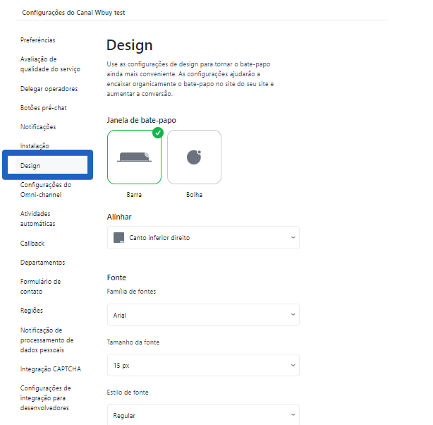 Como mudar o design do chat do seu site