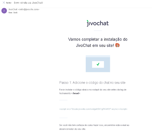 Como instalar o JivoChat no UOL