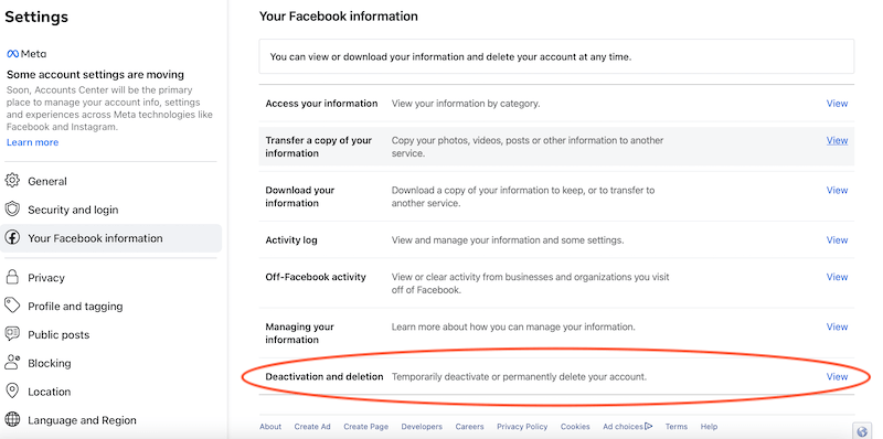 How to Deactivate Your Facebook Account