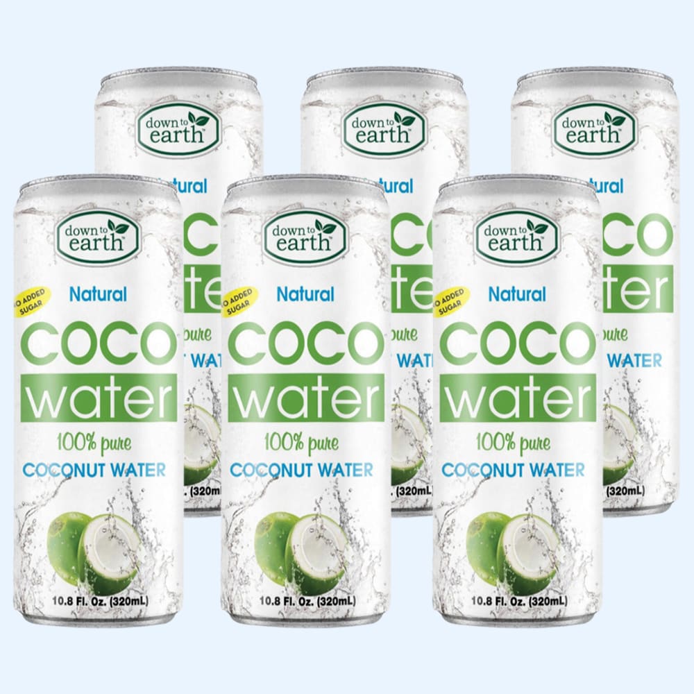 Coconut Water 100% Natural 500ml (6 Pack) - DTE Foods
