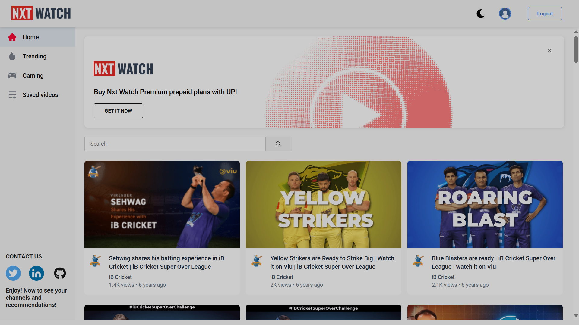 GitHub - Manoj-Krishna-Chandragiri/NxtWatch