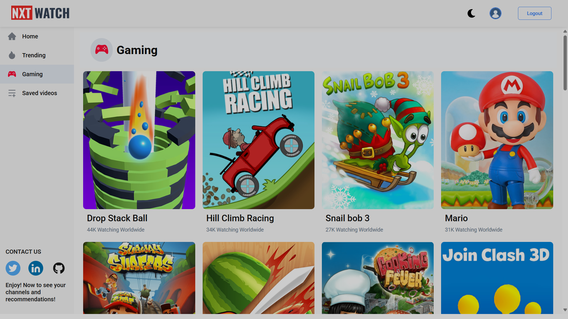 GitHub - Manoj-Krishna-Chandragiri/NxtWatch