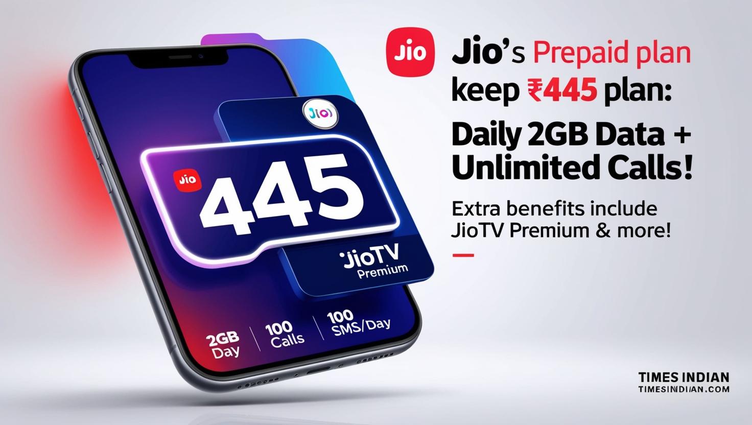 Jio has launched a new prepaid plan of Rs 445, getting plenty of data ...