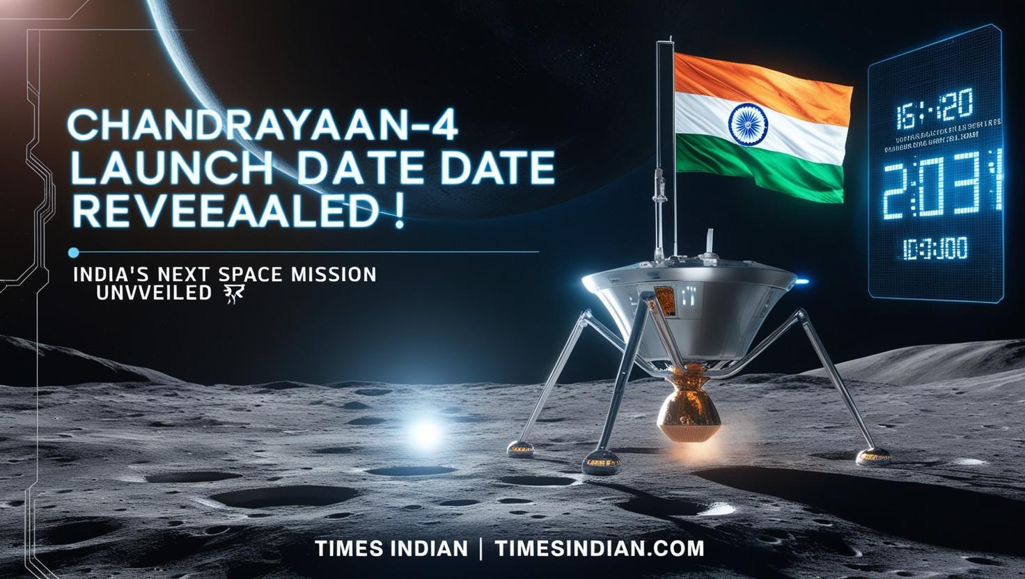 Chandrayaan-4 Mission: ISRO’s Next Big Leap! Launch Date and Objectives Revealed | Times Indian