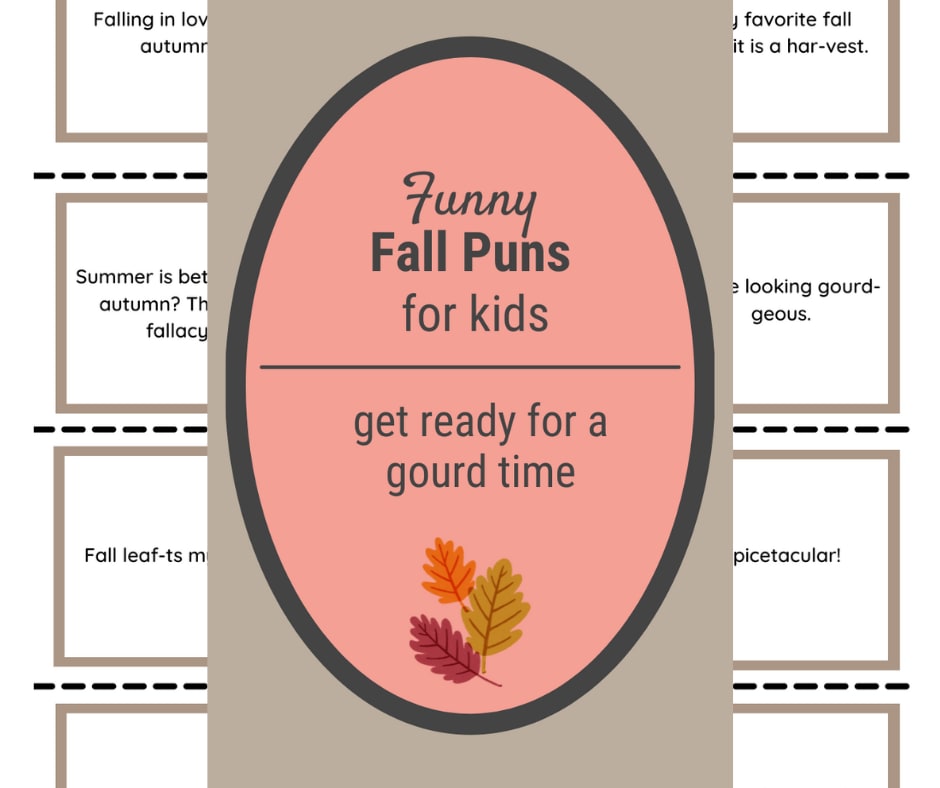 Fall Puns Perfect for Cozy Autumn Days with printables