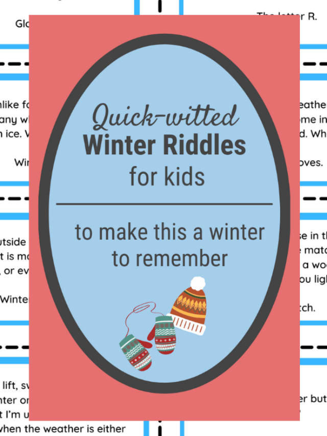 WINTER RIDDLES | Confidence Meets Parenting