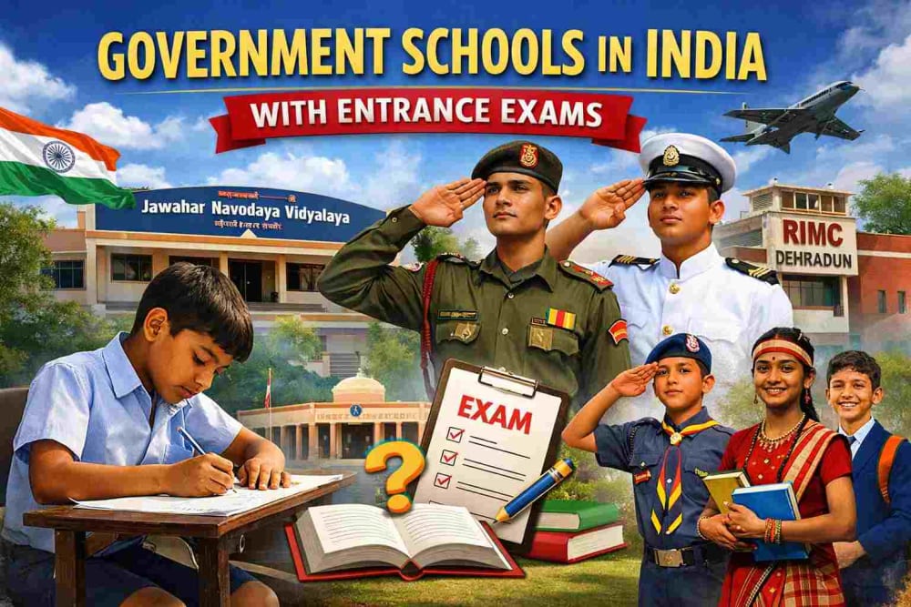 Government Schools in India With Entrance Exams
