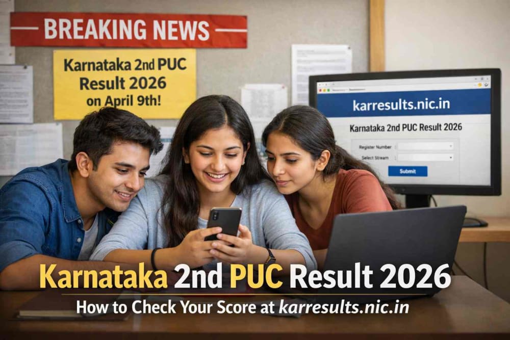 Karnataka 2nd PUC Result 2026 – Check at karresults.nic.in