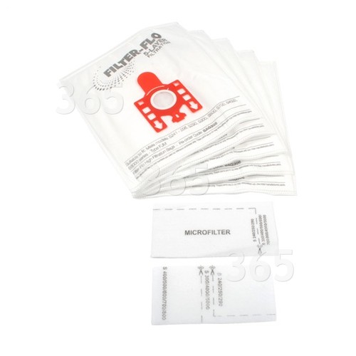 FJM Filter-Flo Synthetische Staubsaugerbeutel (5er Packung Einschl. 2 ...