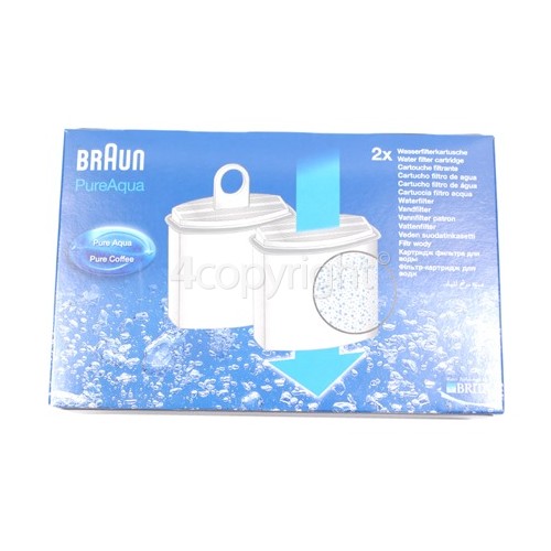 Braun Water Filter Cartridge KWF2 (Pack Of 2) | www.4braunhousehold.co.uk