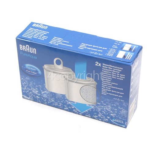 Braun Water Filter Cartridge KWF2 (Pack Of 2) | www.4braunhousehold.co.uk
