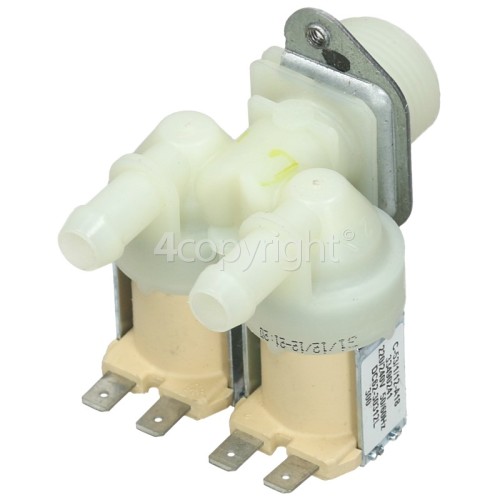 Samsung Cold Water Double Solenoid Inlet Valve : 180Deg. 12 Bore ...