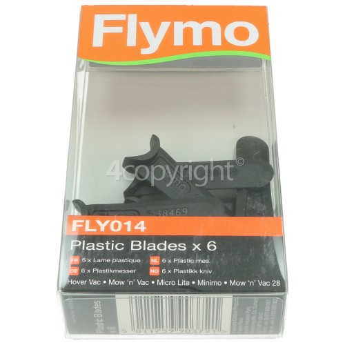 Flymo HV2800 FLY014 Plastic Blades (Pack Of 6) : Flymo Models: Hovervac ...