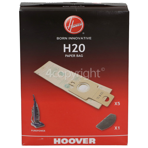 Hoover H20 Purepower High Filtration Dust Bags | hooverspares.co.uk