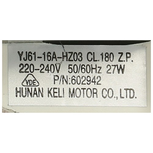 Hisense Fan Motor : Hunan Keli YJ61-16A-HZ03 27W 230V ( FS16 ) Long ...