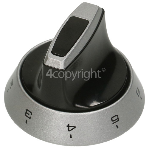 Cannon Single Cooker Control Knob - Black / Silver | www.4cannon.co.uk